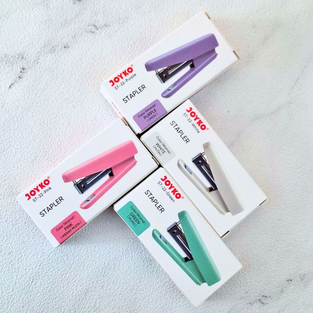 Best Selling!! Stapler Stepler Snaps ST-22 PASTEL COLOR Cute | Shopee ...
