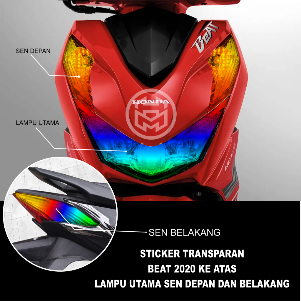 Beat DELUXE/CBS/STREET Transparent Plain STICKER 2020 And Above ...