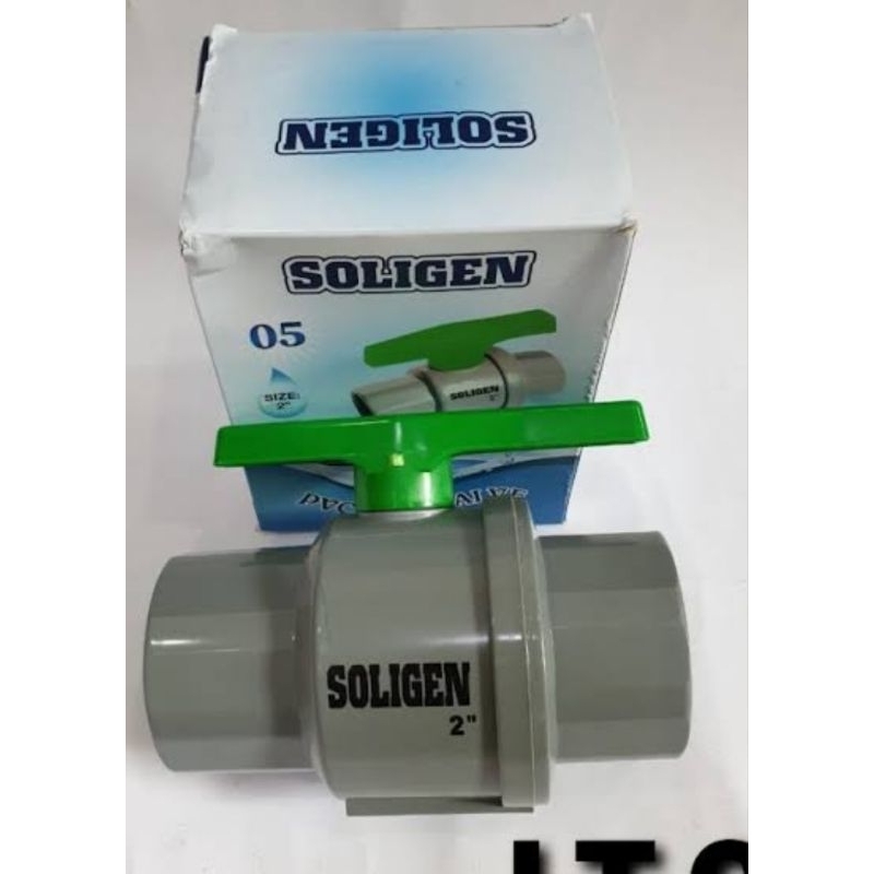 Ballvalve pvc SOLIGEN 05 thick stop pvc faucet SOLIGEN 2" INCH | Shopee ...