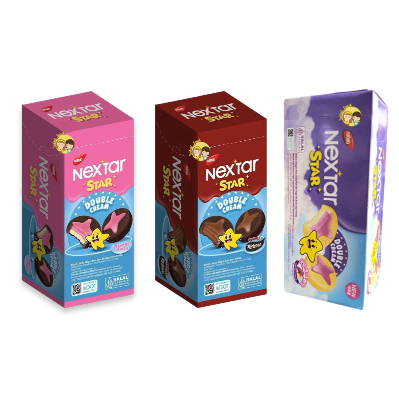 Nextar Star Cookies Strawberry Vanilla/Double Richoco/Goguma 85 gr by ...