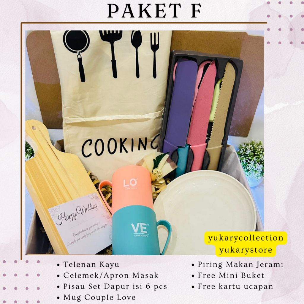 Hampers Kitchen Set/Cooking Set Hampers Aesthetic Gifts/Anniversary ...