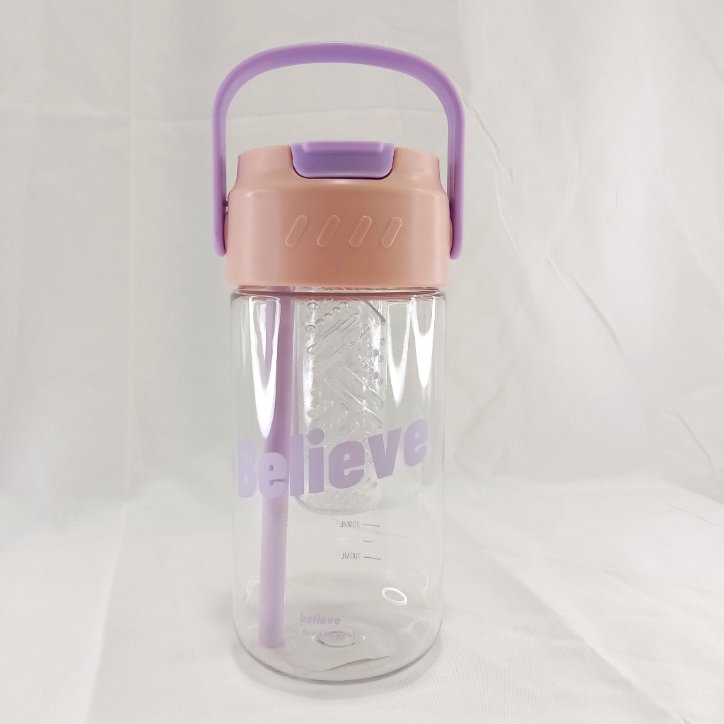 Plastic Water Cup Drinking Cup Portable Straw Cup with Handle (BPA Free ...