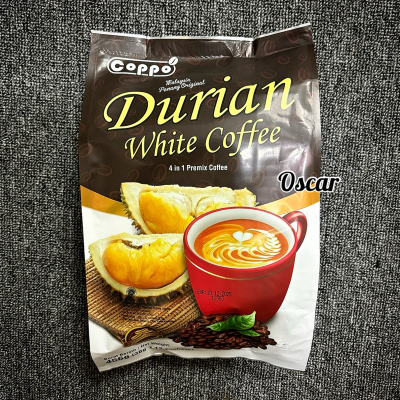 Durian coffee Coppo white coffee contains 12 sachets imported from ...