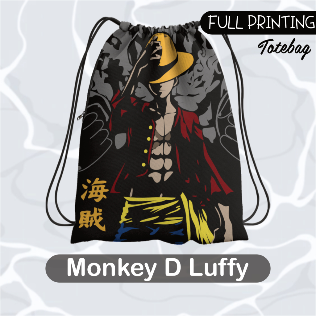 Waterproof Anime Drawstring Carrying Bag One Piece Series Monkey D ...