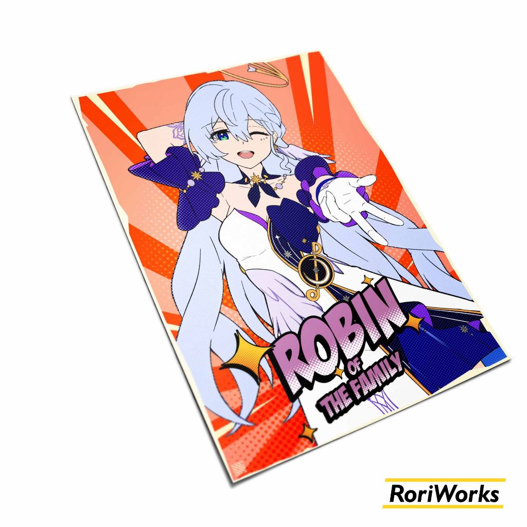 Anime Poster - Robin | Honkai Star Rail | Retro Pop Art | Shopee Malaysia