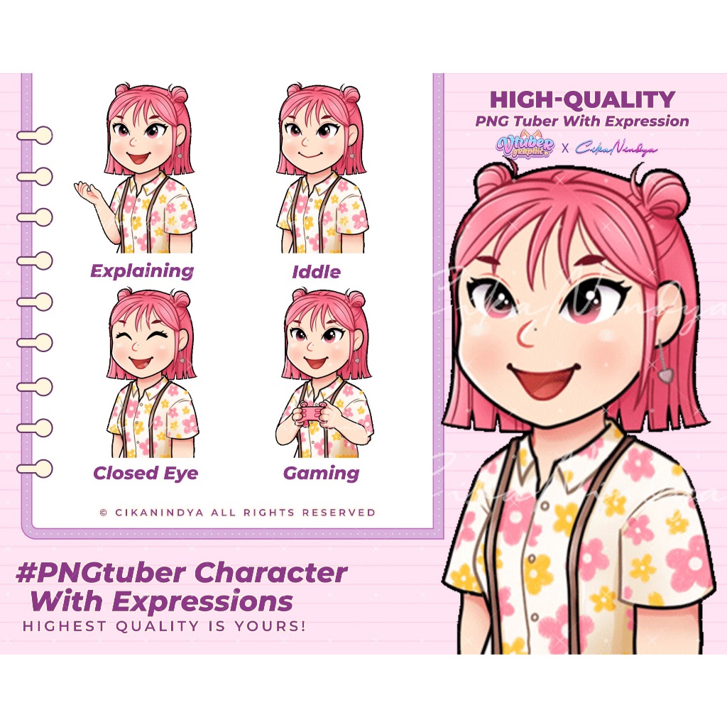 Png Tubers for Streaming: High Quality and Attractive Designs, Avatar ...