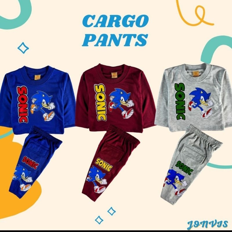 Children's Long Shirt SONIC TRUCK Astronaut BEAR Long Suit PANTS CARGO ...