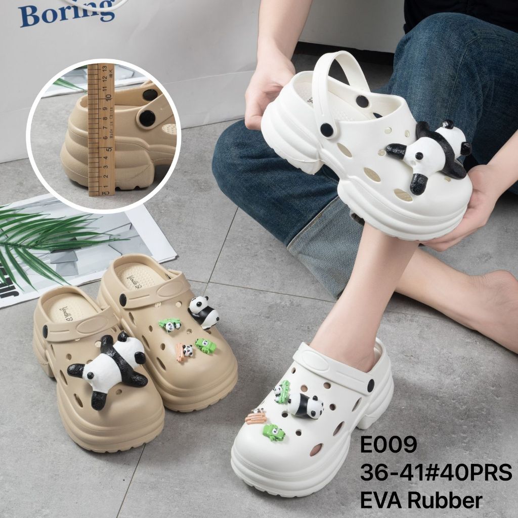 Baim fuji PANDA Sandals Frog crocs premium Import Trendy 2024/E009 | Shopee Malaysia