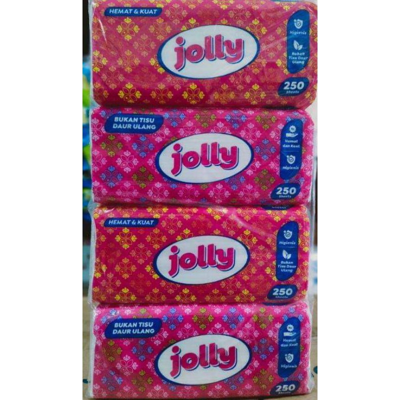 Jolly Tissue 250 Sheets 2 Ply | Shopee Malaysia