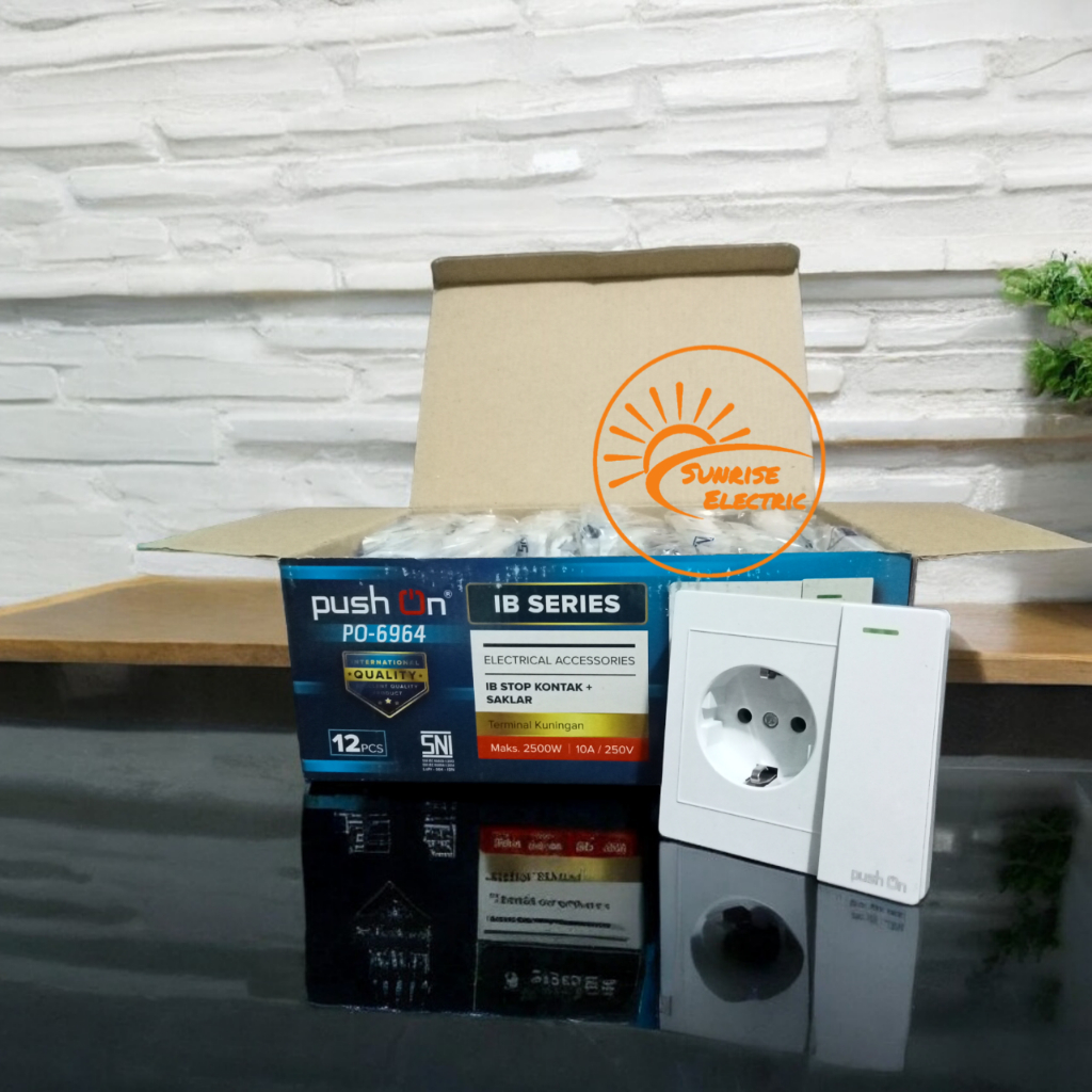 Push On Switch Premium IB Series Triple Switch/Double Switch/Single Switch/Ground Socket ...