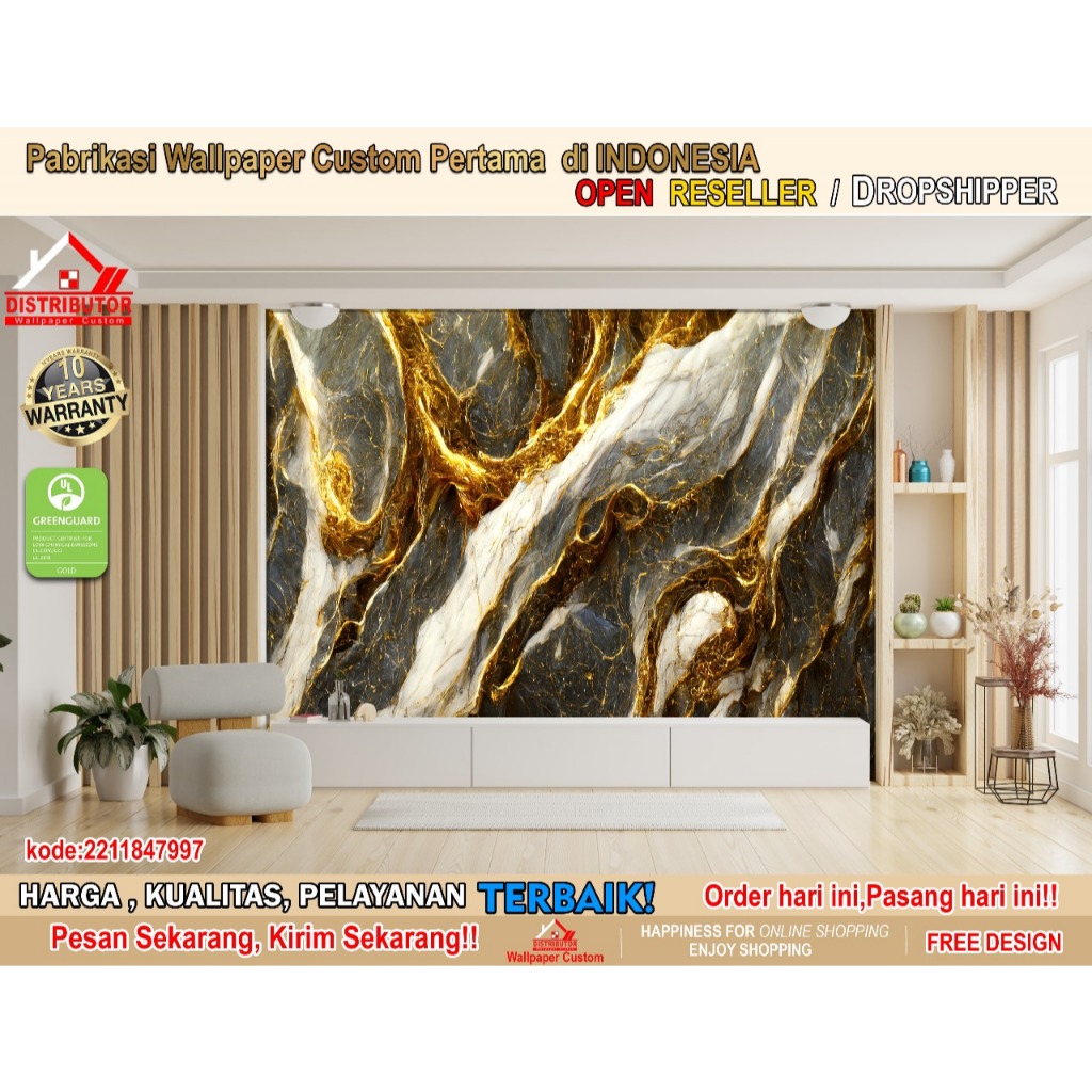 Custom 3D MARBLE THEME Wallpaper | Marble | Wall Wallpaper | Room ...