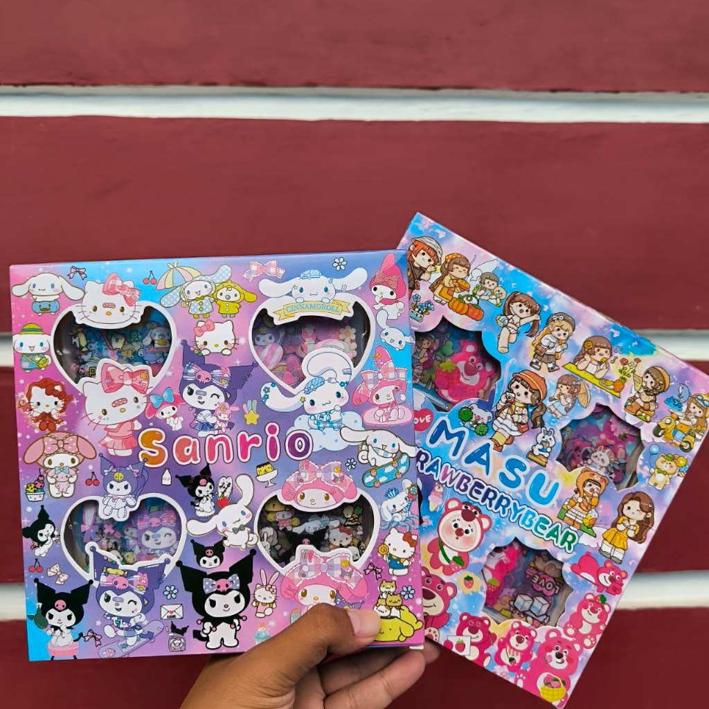 Sanrio Sticker KUROMI MASU LOTSO CINNAMOROLL MELODY Contents of 100 Pcs ...