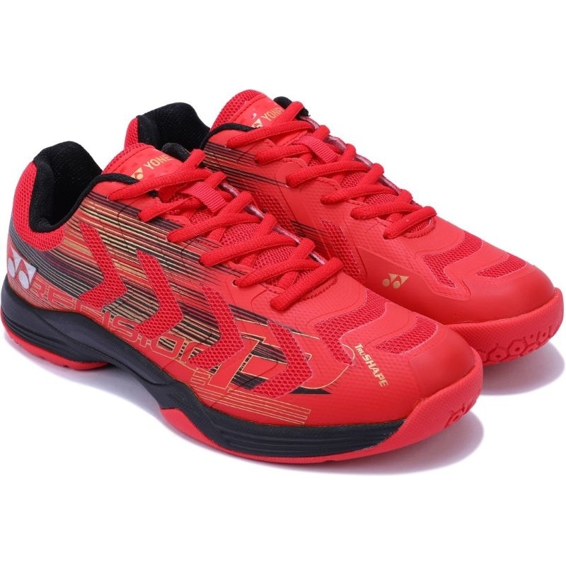 Original BADMINTON Shoes - YONEX PRECISION 2 RED BLACK | Shopee Malaysia