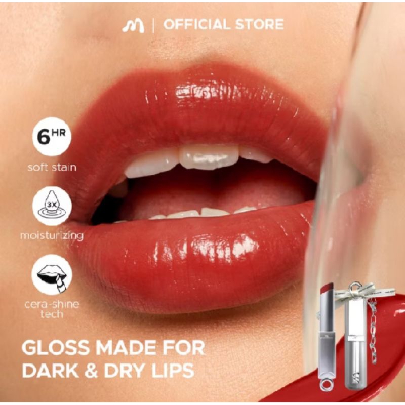 Mad For Makeup GlassNotGloss 6HR Soft Stain+Cera-shine Tech Gloss Balm ...