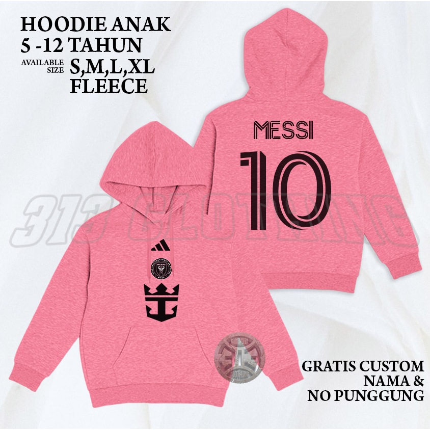 Inter Miami Lionel Messi 10 Children's Hoodie Jacket/Inter Miami ...