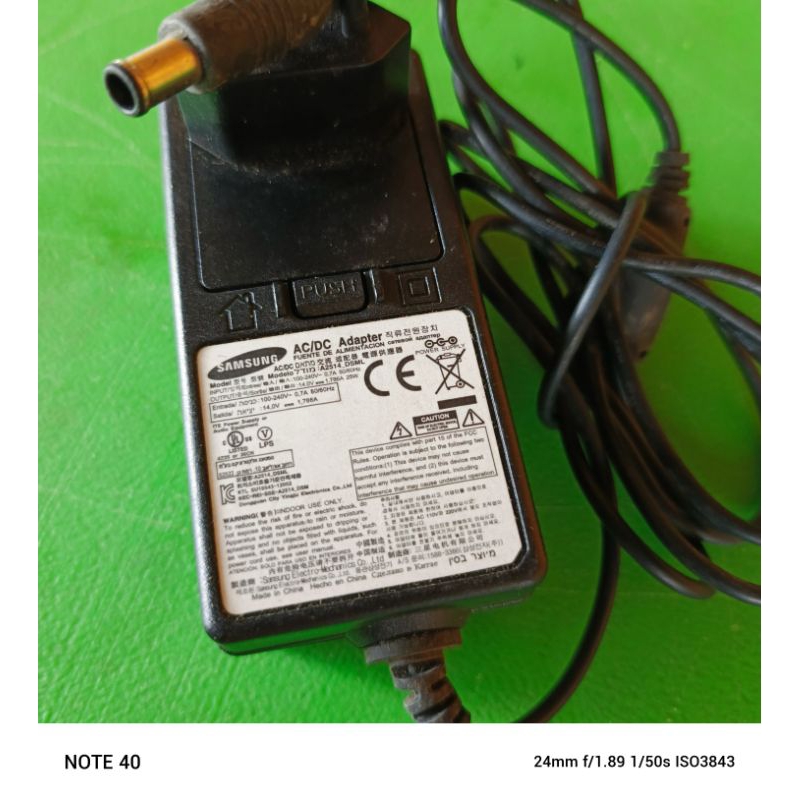 Samsung adapter 14V 1,7A 25W original dc monitor adapter | Shopee Malaysia