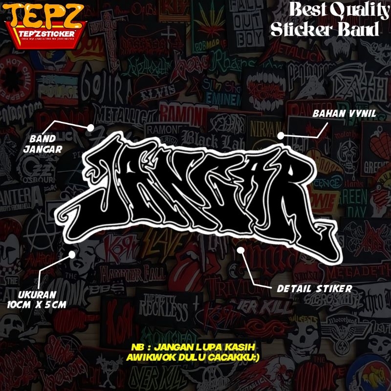 Sticker (BAND JANGAR) BAND STICKER|Metal Sticker|Aesthetic Stickers ...