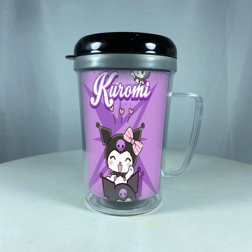 PUTIH Tumbler Kuromi My Melody Rabbit Imp White Handle Drink Bottle ...