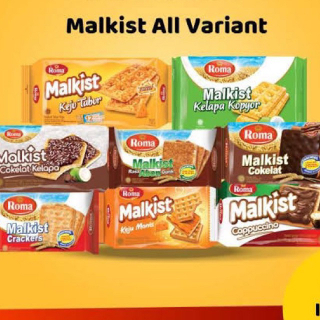 Roma MALKIST CRACKERS BISCUIT 90gram 105gram - ALL VARIAN ROMA MALKIST ...
