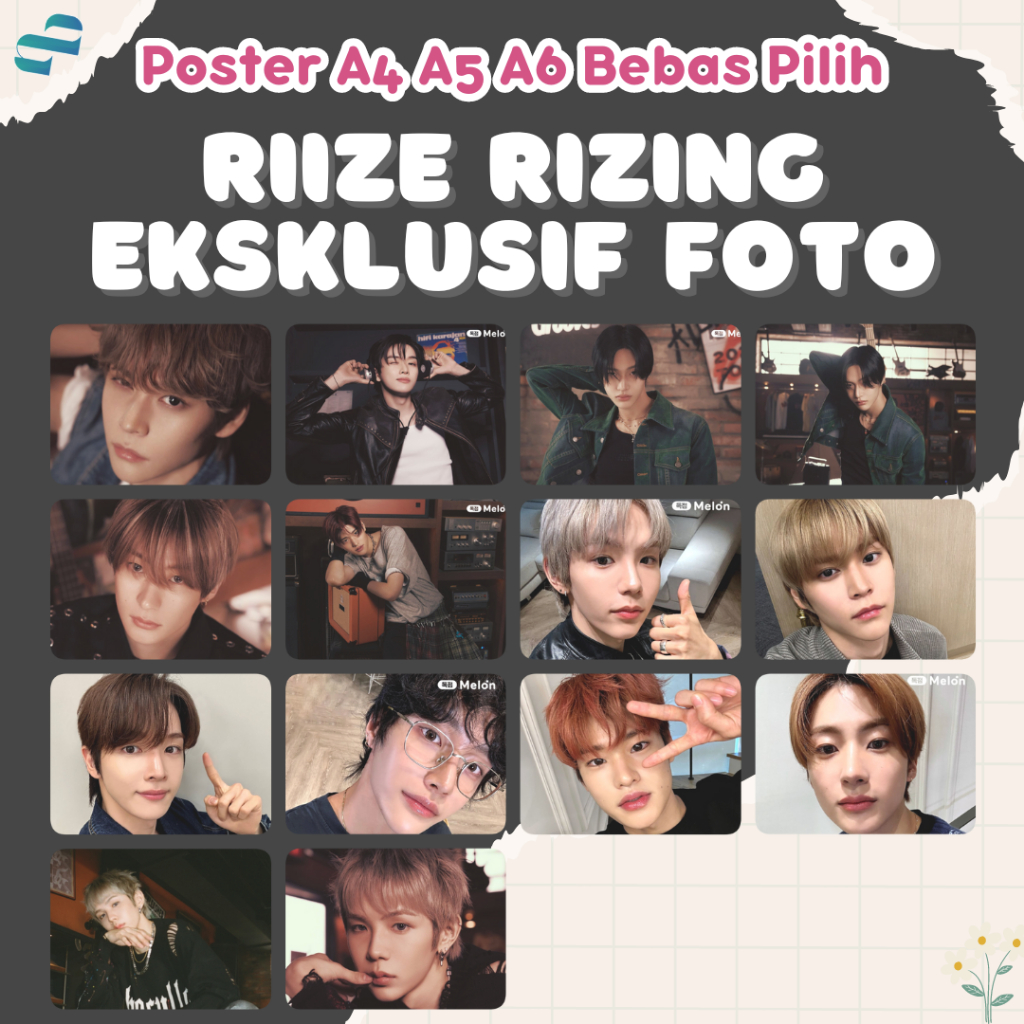 Exclusive RIIZE Riizing Poster Photo by Melon - Poster A4 A5 A6 ...