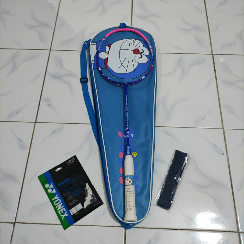 Original Doraemon Badminton Racket 30 Lbs | Shopee Malaysia