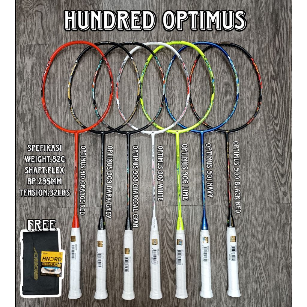 Hundred Optimus Original Racket | Shopee Malaysia