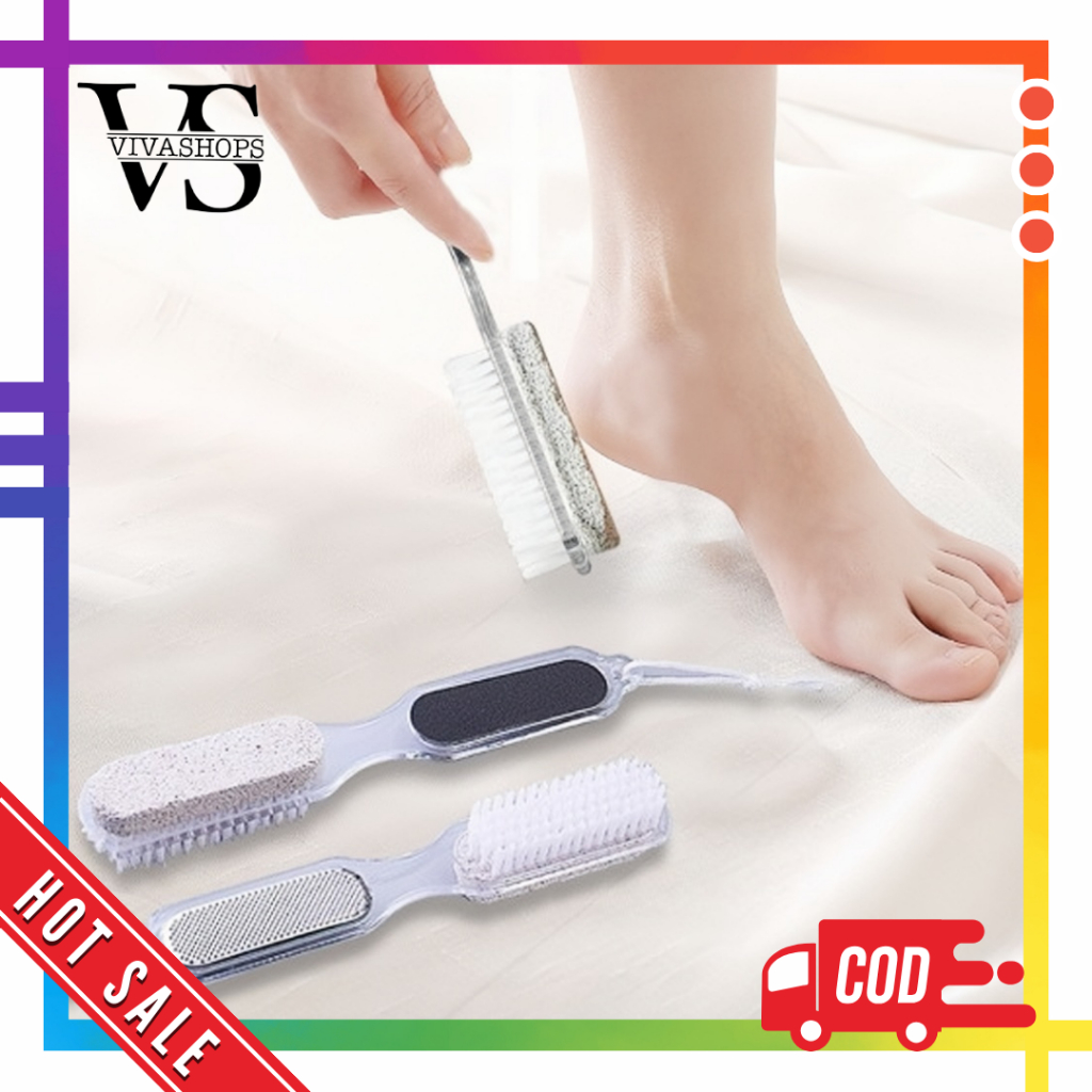 Pumice Heel Scrub Tool Foot Brush File Heel Calluses Broken Dead Skin 4 ...