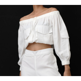 ** Defect/ REJECT**-SABRINA TOP BROKEN WHITE | Shopee Malaysia