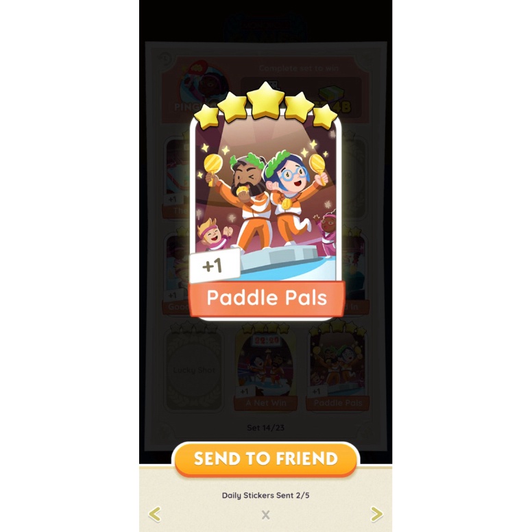Monopoly go B5 game STICKER MONOPOLY GAMES ALBUM Card STICKER MONOPOLY ...