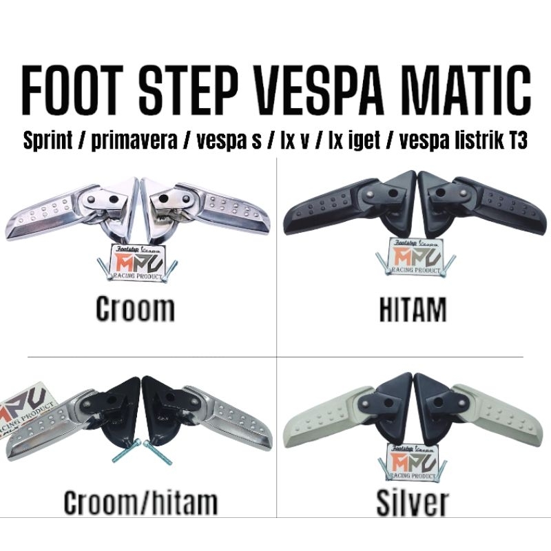 Vespa automatic Foot steps, vespa sprint Foot steps, vespa primavera ...