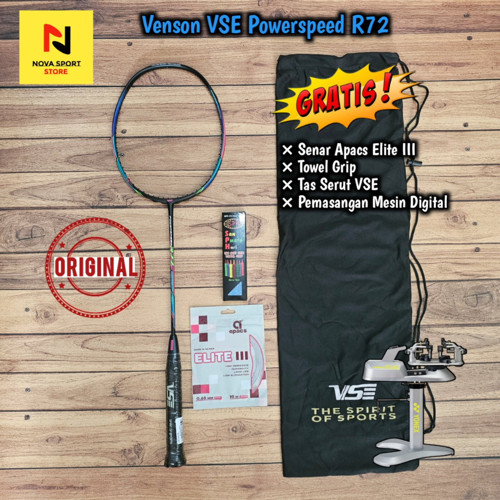 Venson VSE Powerspeed R72 Badminton Racket (PINK) | Shopee Malaysia