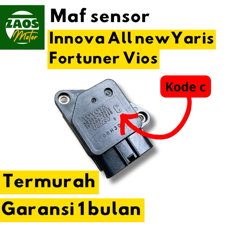 Maf sensor Vios innova yaris fortuner original air flow sensor map ...