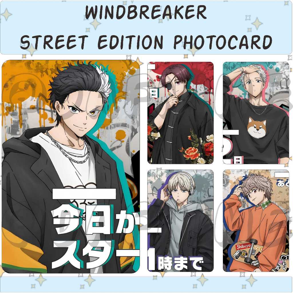 Windbreaker STREET EDITION PHOTOCARD ANIME | Shopee Malaysia