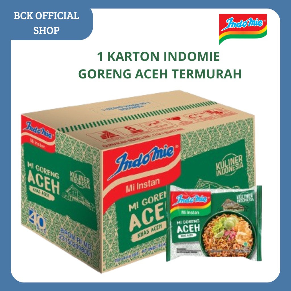 1 Carton contains 40 pcs of Aceh Fried Indomie 90 gr | Shopee Malaysia