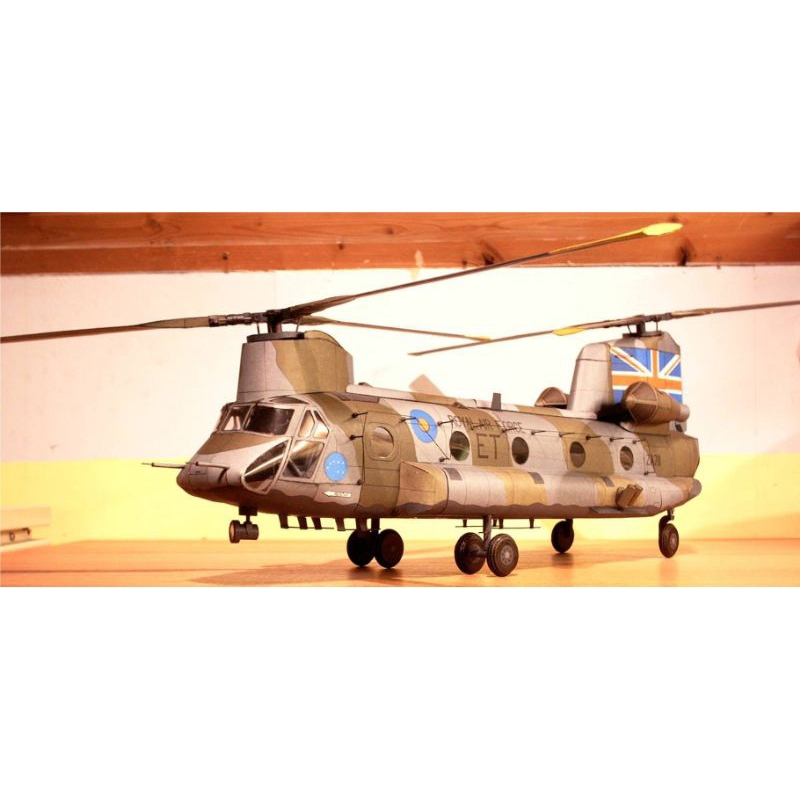 1:33 scale Chinook Helicopter pattern sheet, size 47x12cm (2OP-Aa1 ...