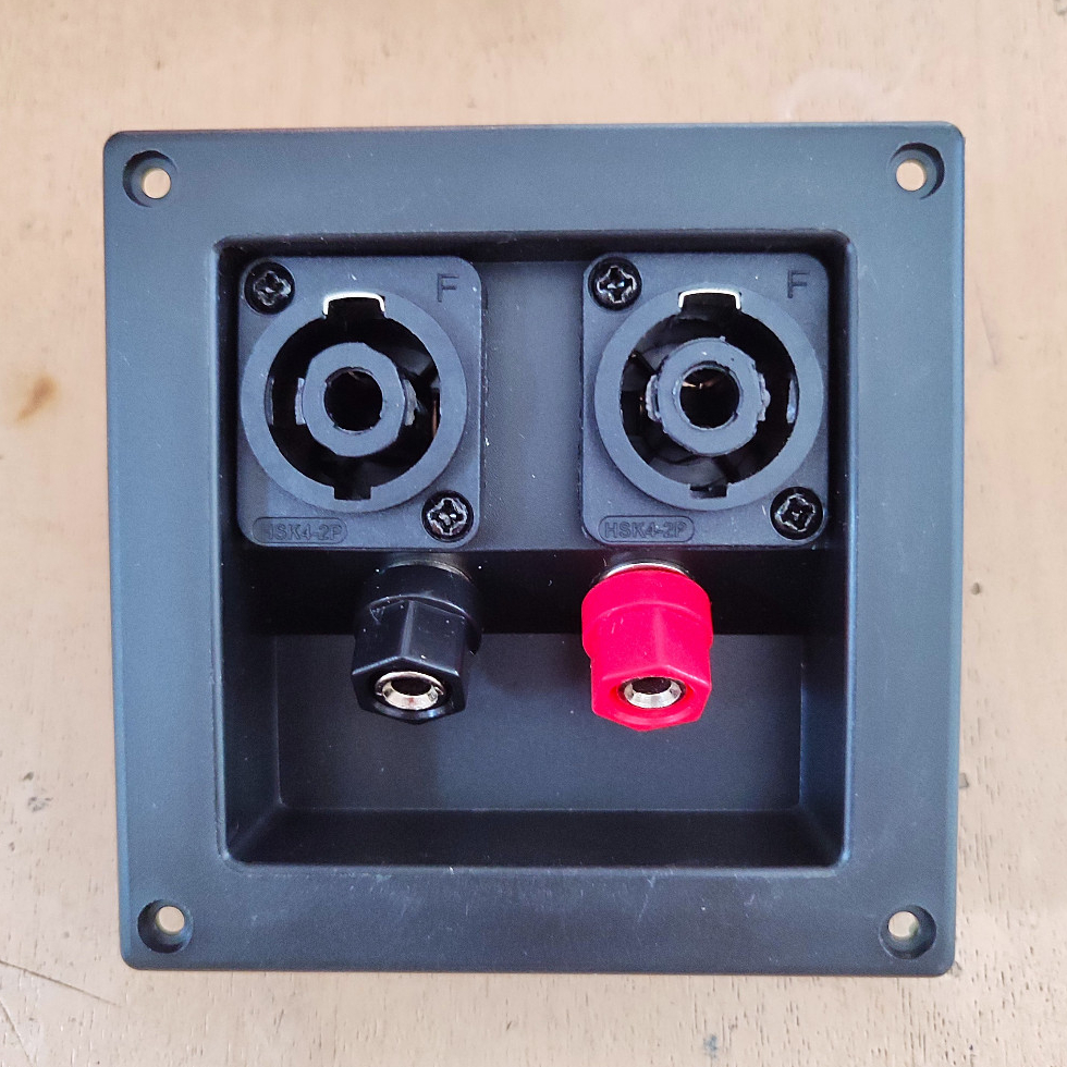 TERMINAL BOX BIDING SPEAKER & 2 SOCKETS (TERMINAL 2 IN 1) | Shopee Malaysia