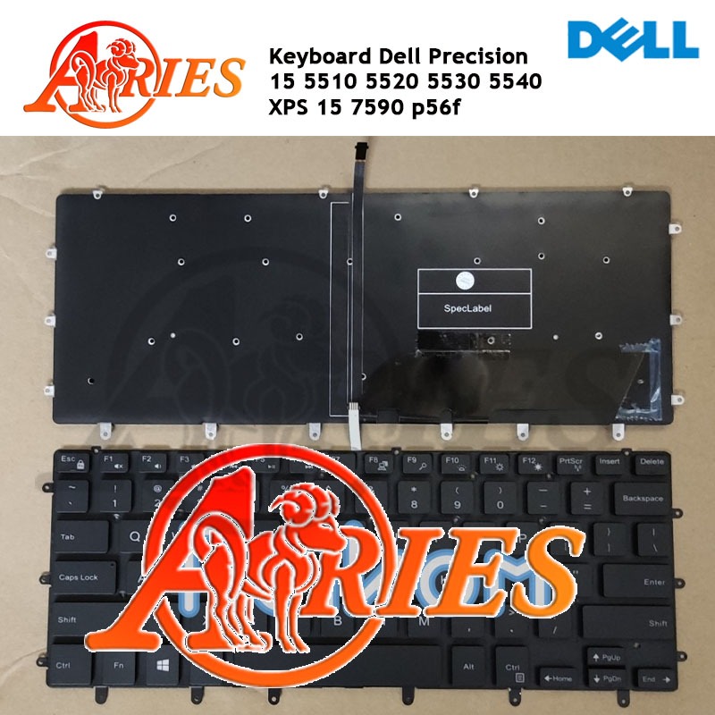 Dell Precision 15 5510 5520 5530 5540 XPS 15 7590 p56f Laptop Keyboard ...