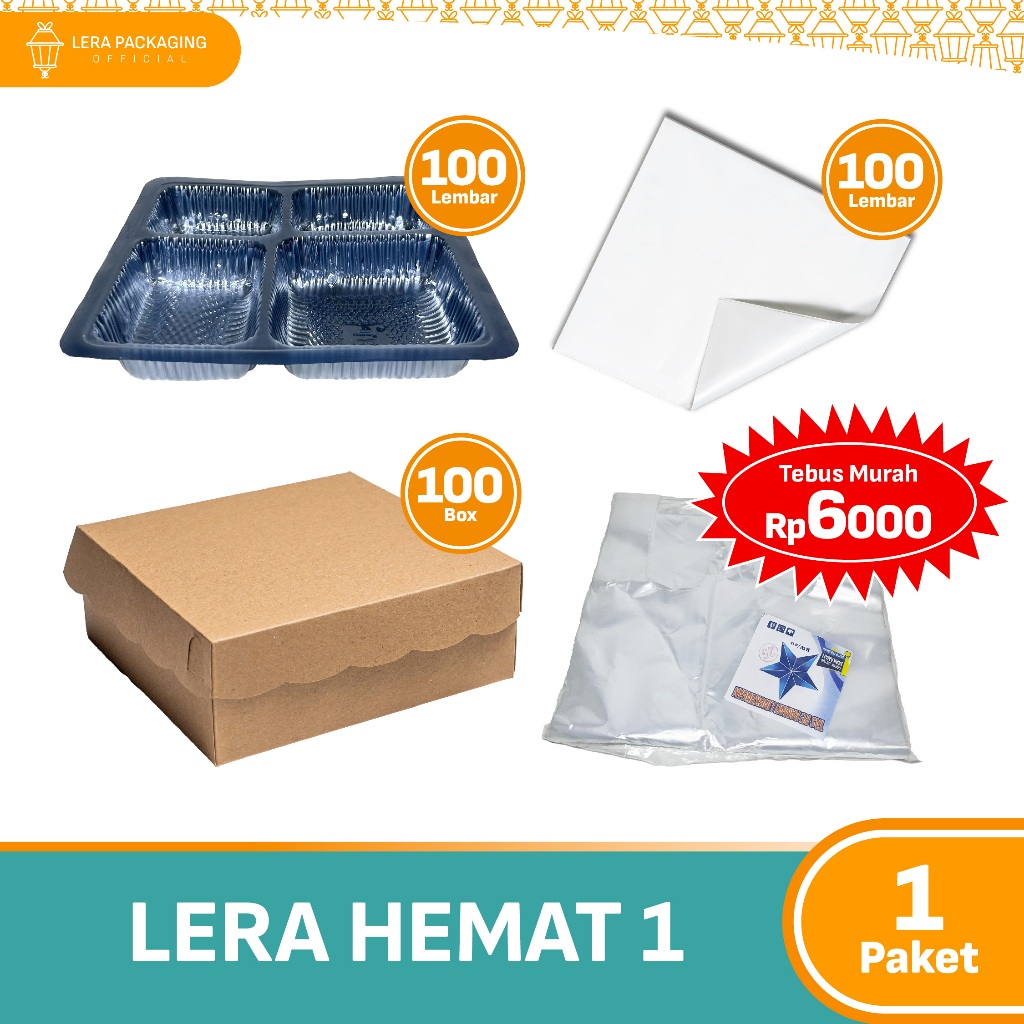 Lera SAVE 1 - Rice Kraft Box + Mica Divider + MG Paper | Shopee Malaysia
