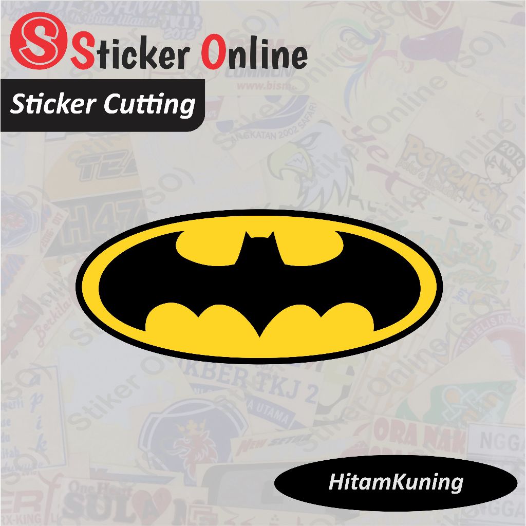 Batman Logo Sticker | Batman Motorcycle Car Logo Cutting Sticker ...