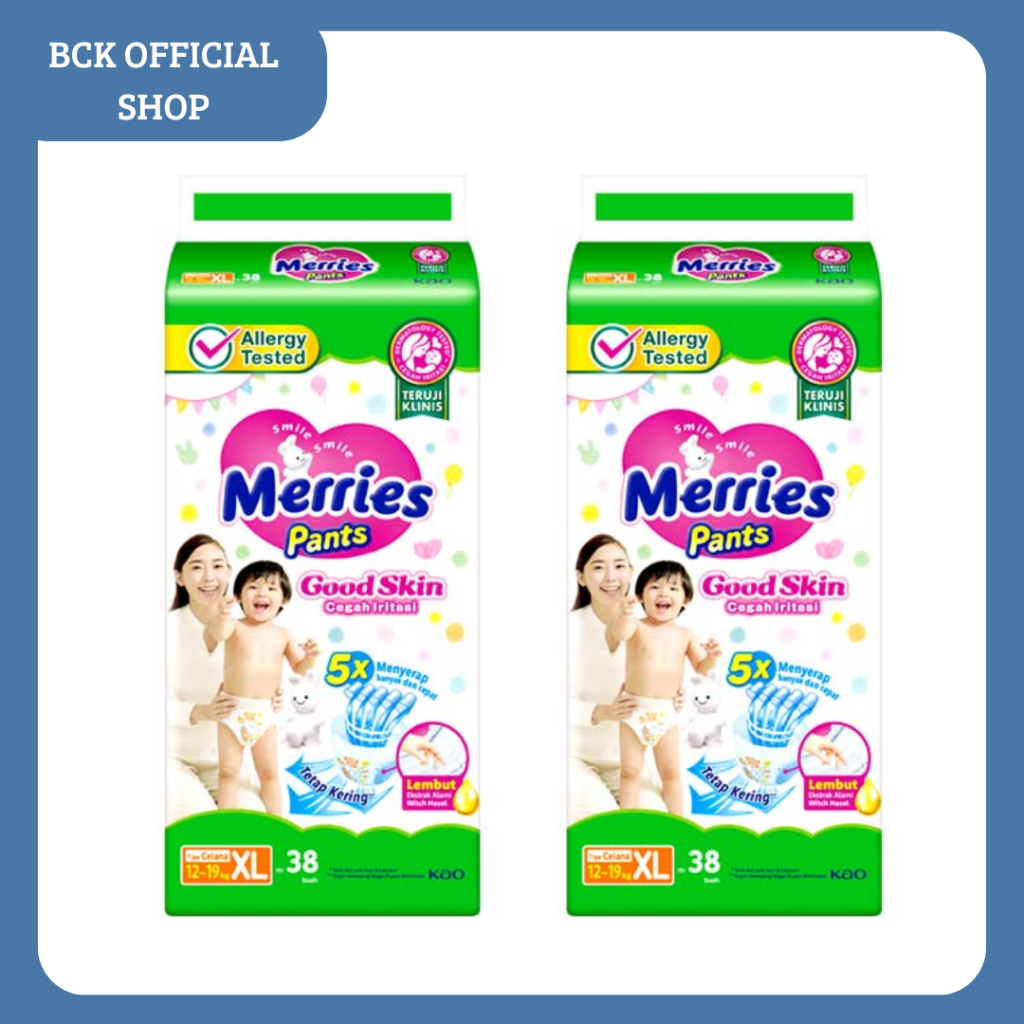 Merries Pants Good Skin XL 38 (PACK) | Shopee Malaysia