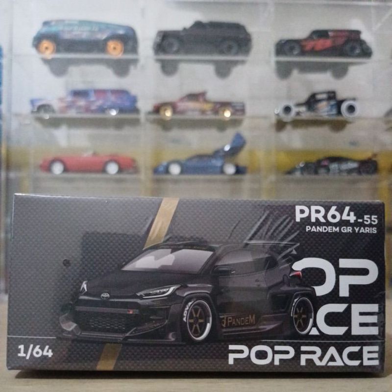 Pop Race 1/64 Pandem GR Yaris Dark Chrome IMX Edition PR64005 (Black ...