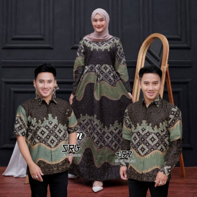 KEMEJA Batik Couple - Sarimbit batik Shirt Long Shirt Gamis Maxi Side ...