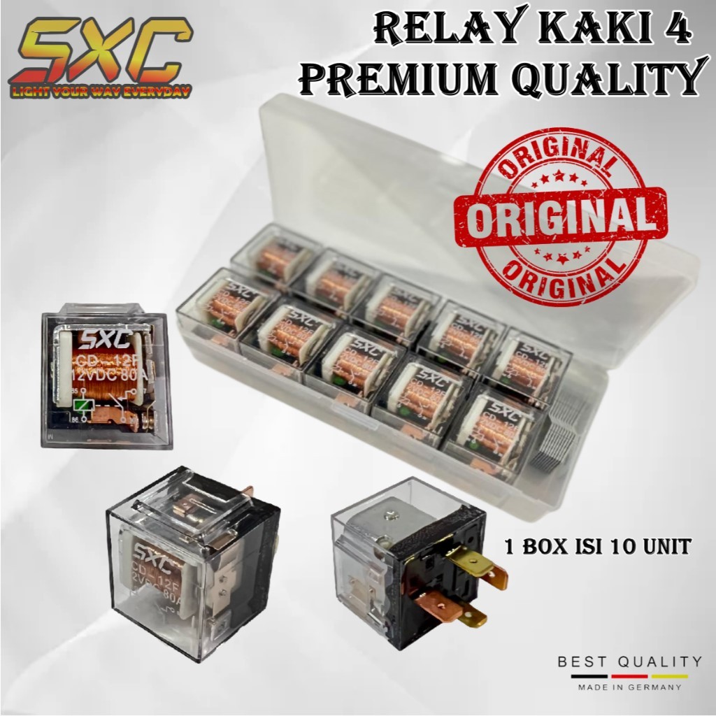 ! Horn RELAY 12 VOLT 80 Ampere 1 Box Of 10pcs PREMIUM QUALITY SXC Leg ...