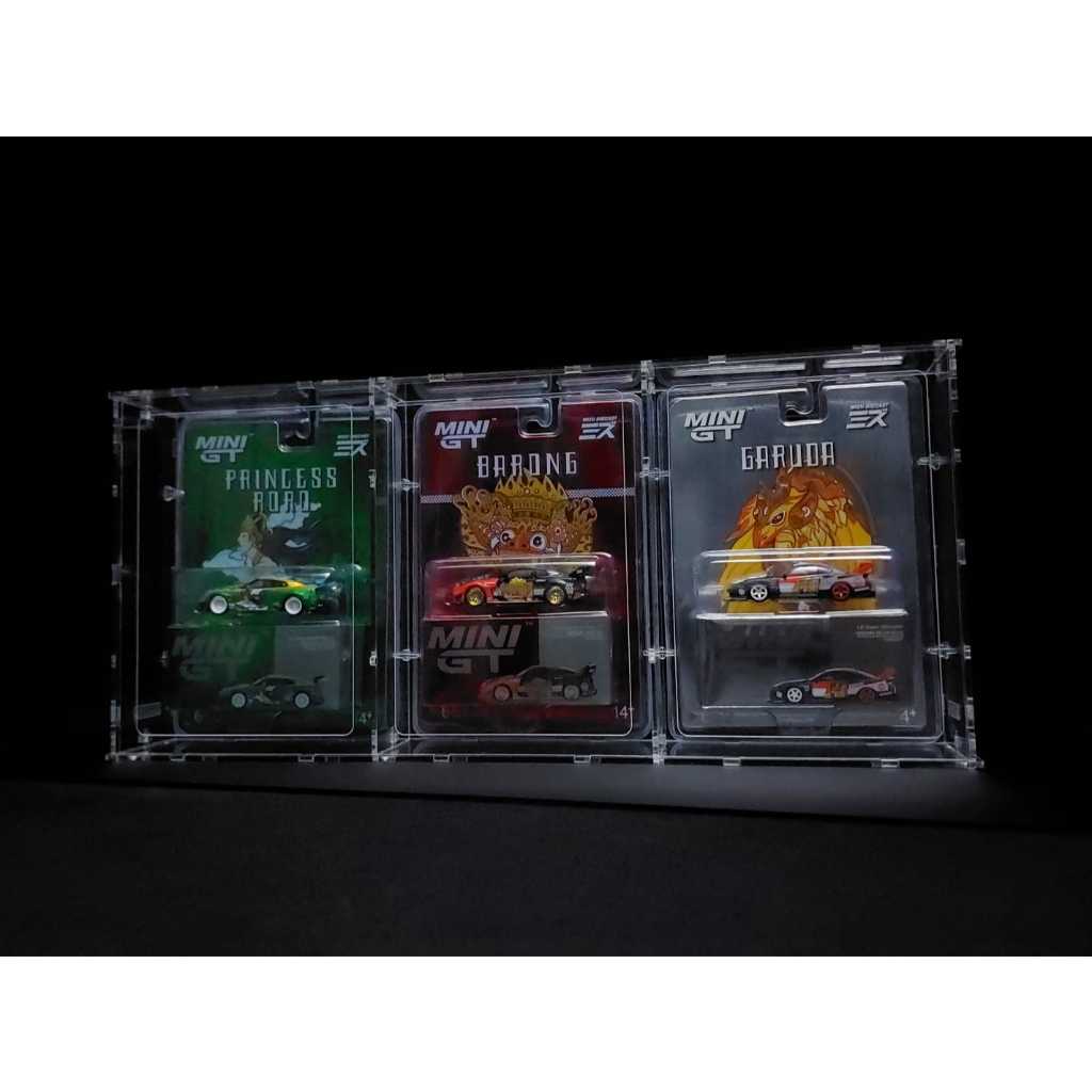 Coval SGT-301 Acrylic Display for 3 Blisters Diecast Mini GT 1/64 ...