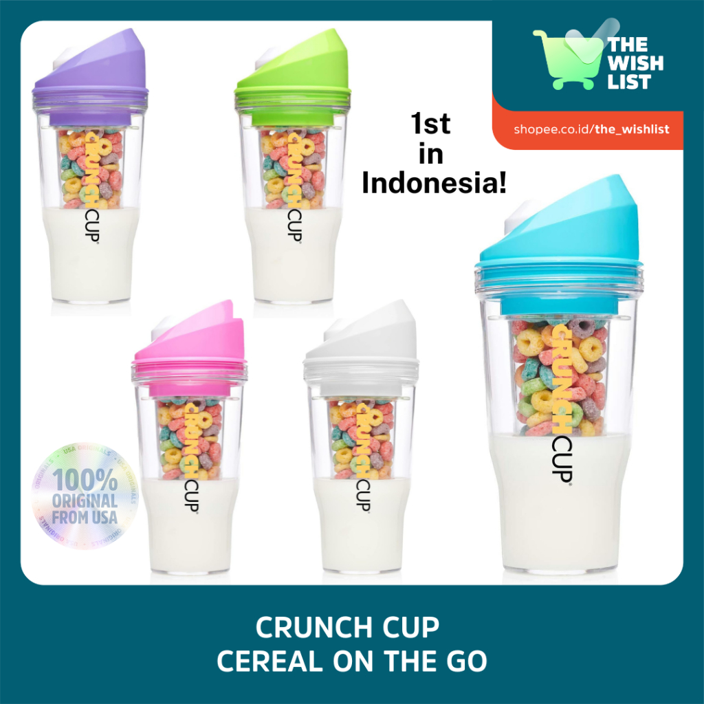 Crunch Cup Tumbler Cereal Cup On-The-Go Practical Cereal Drinking ...