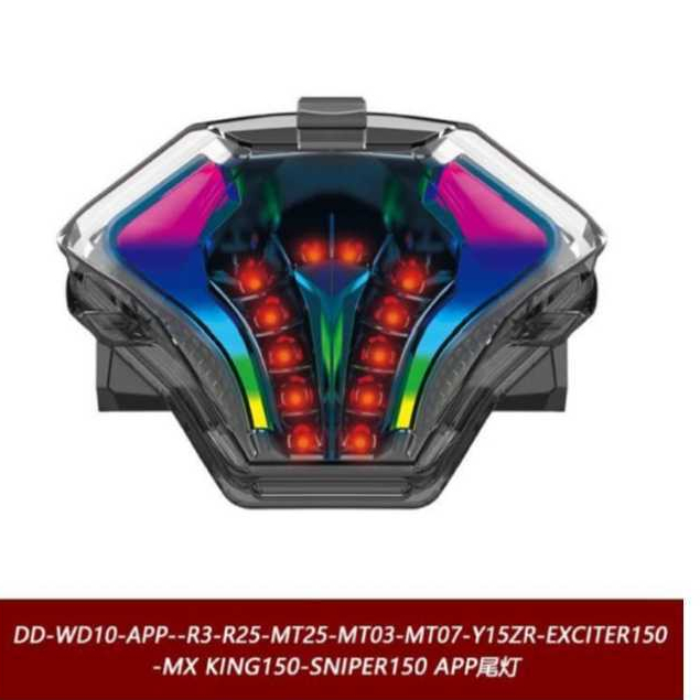 Stop Lamp R25 NEW RGB X-CASE STOPLAMP PLUS SEN LED UNIVERSAL Motorcycle ...