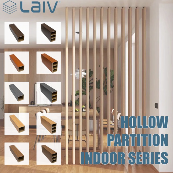 KAYU Code P39H 3 METER PVC Hollow Partition Wood Motif Indoor Room ...