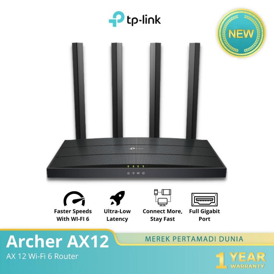 Tp-link ARCHER AX12 NEXT-GEN WI-Fi 6 ROUTER AX1500 | Shopee Malaysia
