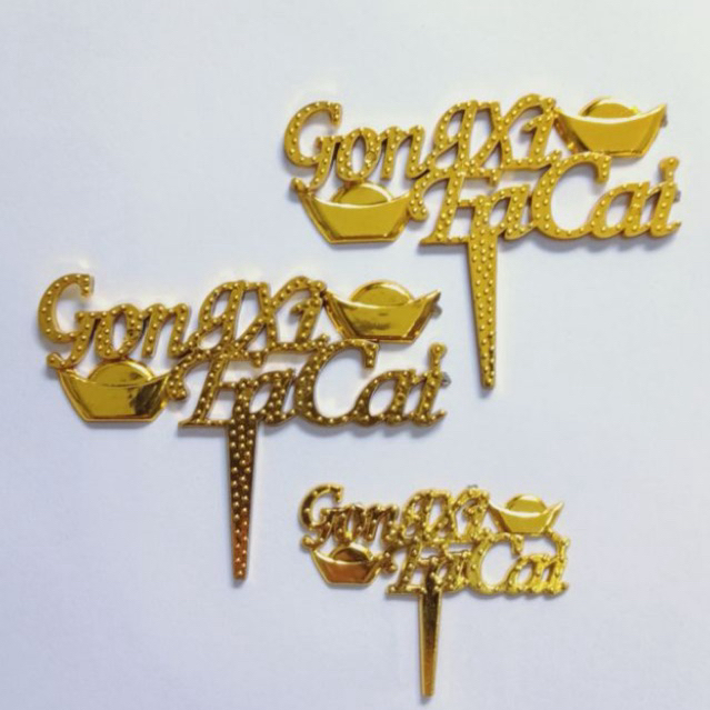 Chinese New Year Topper / Chinese New Year Gong Xi Fa Cai Topper / Chinese New Year Cake Pick ...