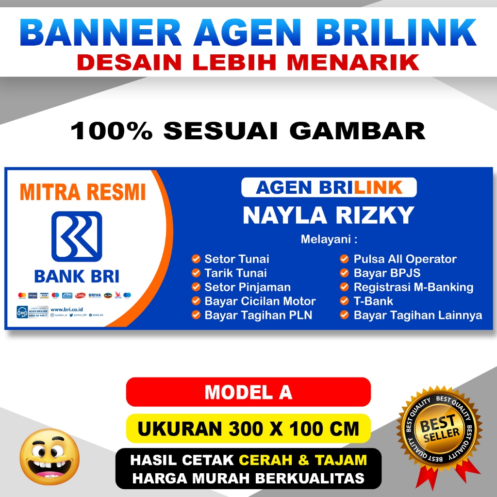 Brilink AGENT BANNER JUMBO SIZE | Shopee Malaysia